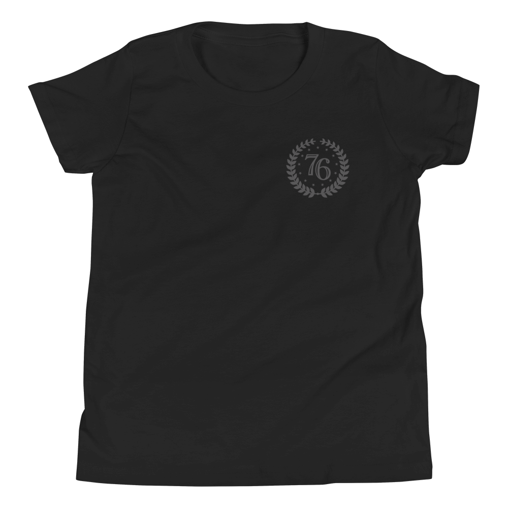76 Crest Basic Tee - Youth - Blacked Out (LIMITED) – 1776 United