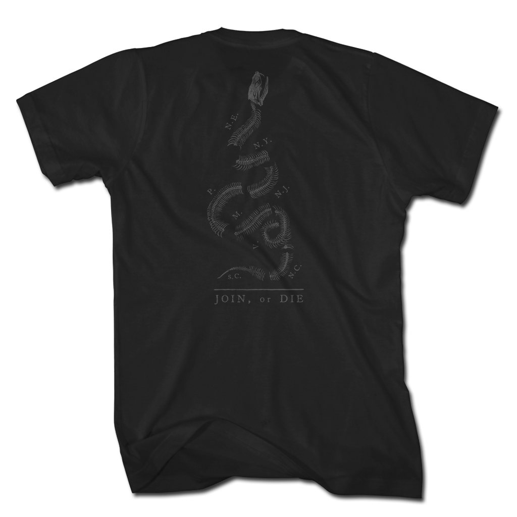 Join or Die Skeleton - Blacked Out (LIMITED) – 1776 United