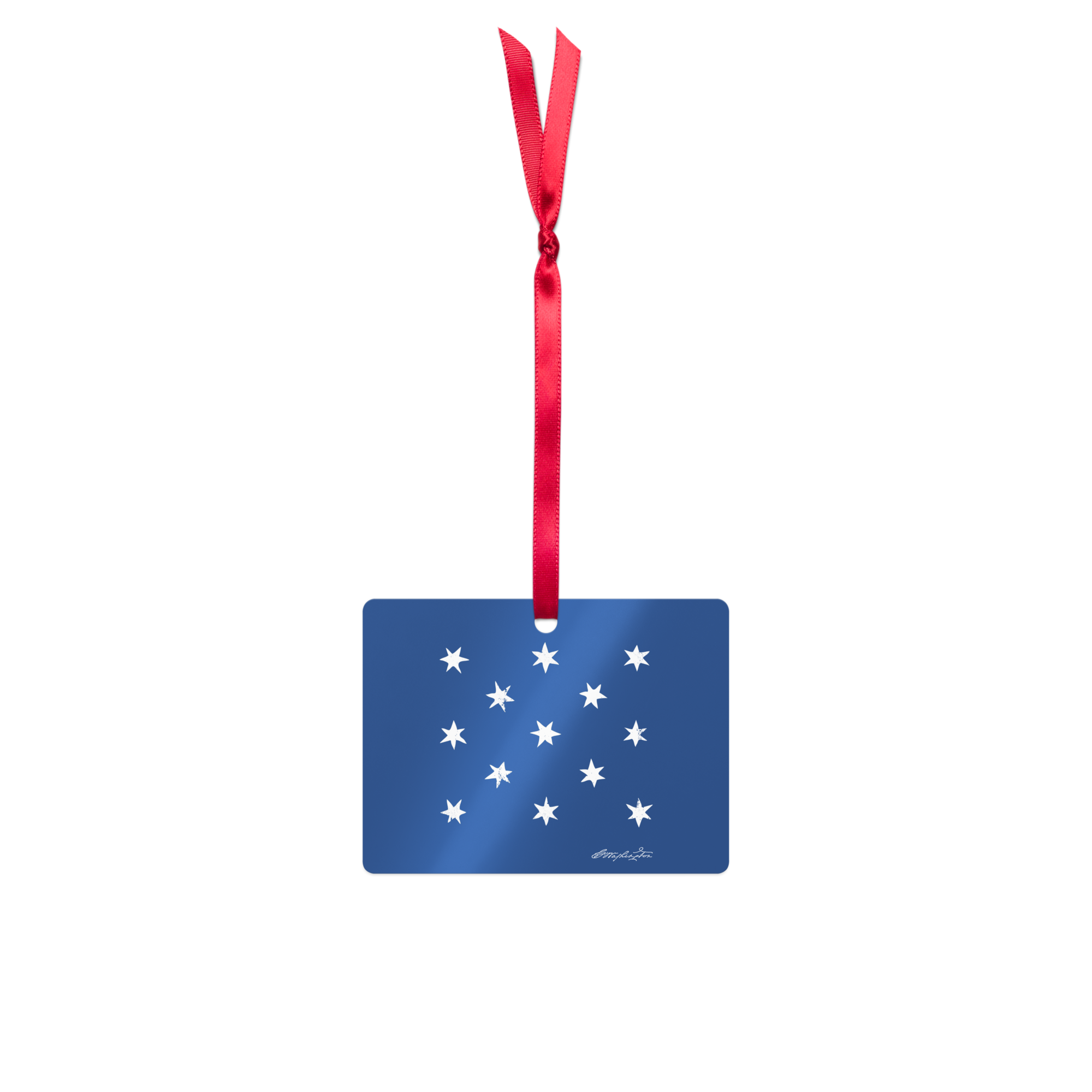 Washington HQ Flag Metal Ornament – 1776 United